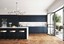 Lucente Matt Indigo Blue Replacement Kitchen Handleless J Pull Doors ...
