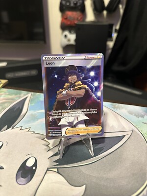 Pokémon TCG Leon 182/185 Vivid Voltage Full Art Trainer Holo Ultra Rare ...