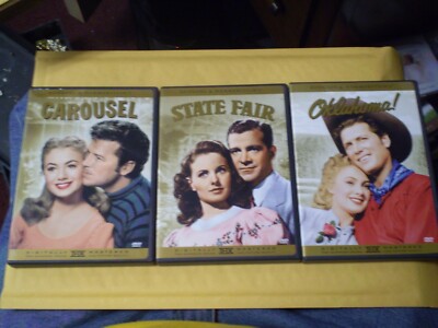 (3) Rodgers and Hammerstein Musical DVD Lot: State Fair Carousel ...
