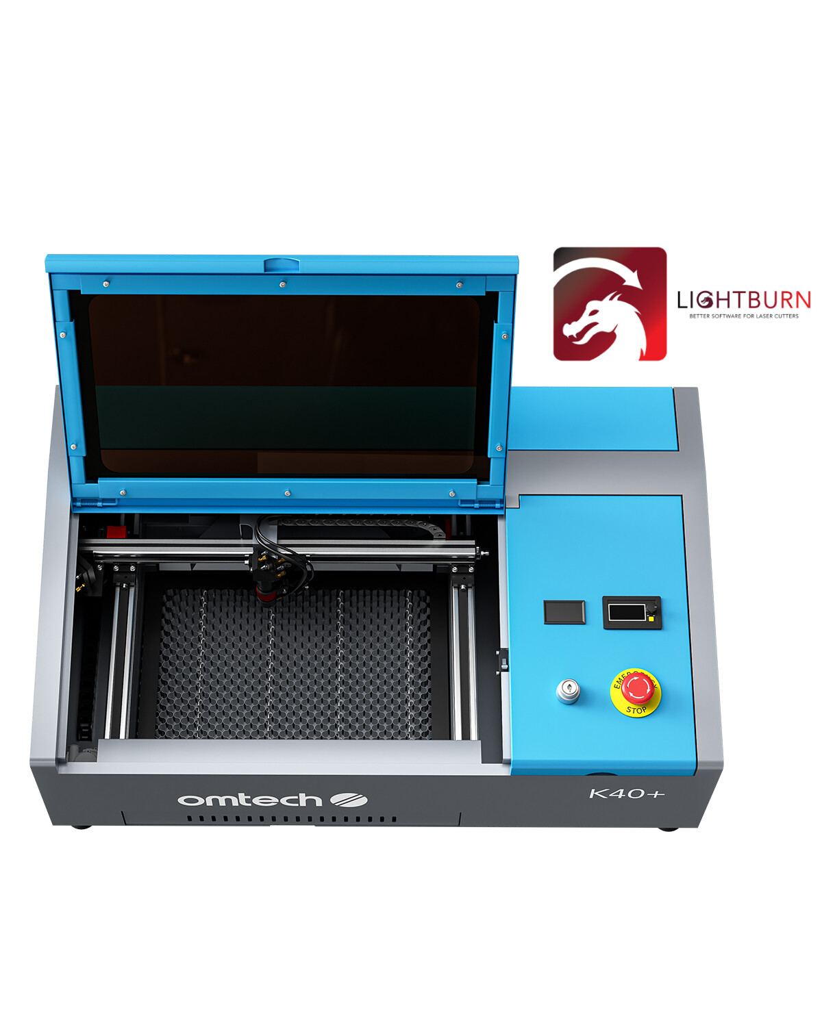 OMTech™️ K40 CO2 Laser Engraving Machine 40W Laser Engraver 8x12 with ...