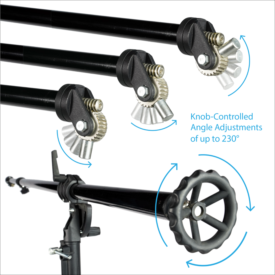 8' Ultra Heavy Duty Boom with 7' Stand - Mechanical Gear to Adjust ...