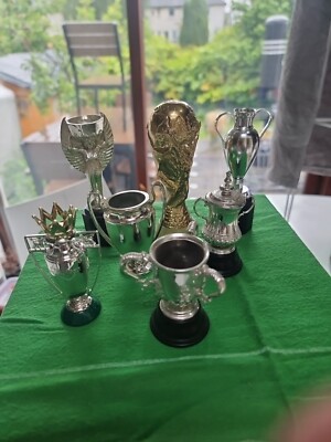 SUBBUTEO ALL 7 TROPHIES INCLUDING RARE LEAGUE CUP. BEAUTIFUL CONDITION ...