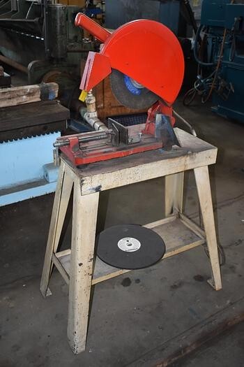 14" MILWAUKEE "6170" CHOP COLD SAW w/STAND - VISE - SINGLE PHASE ...