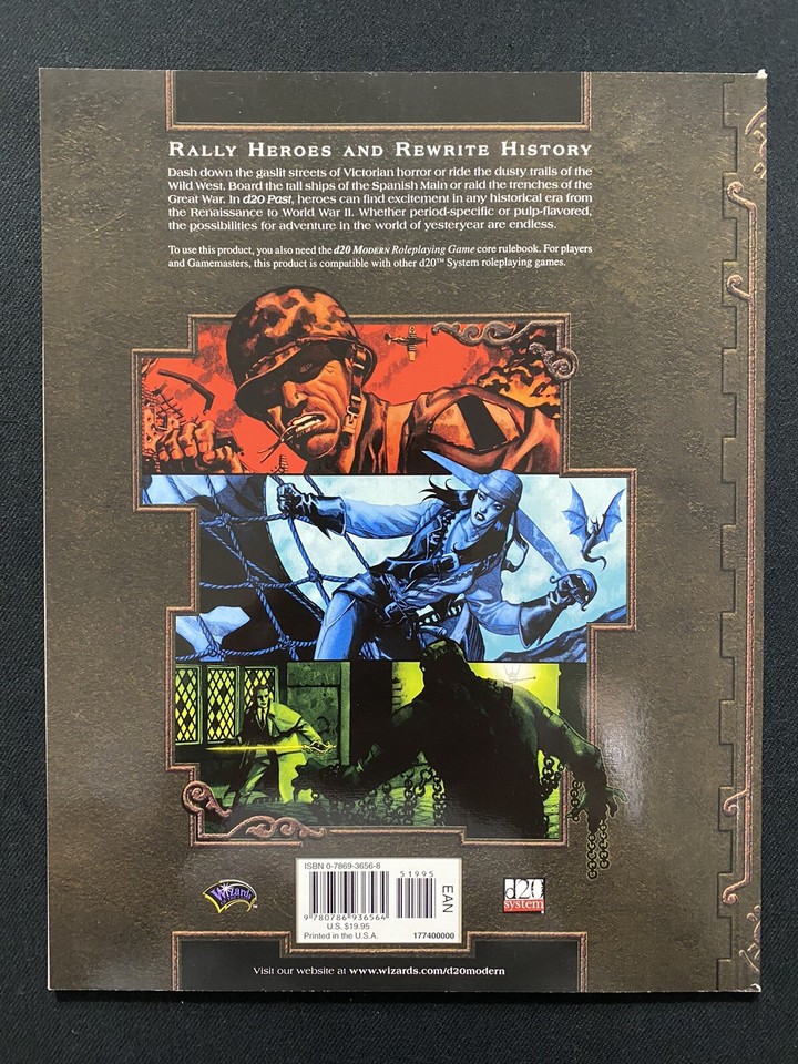 d20 Modern d20 Past Book Unused | eBay