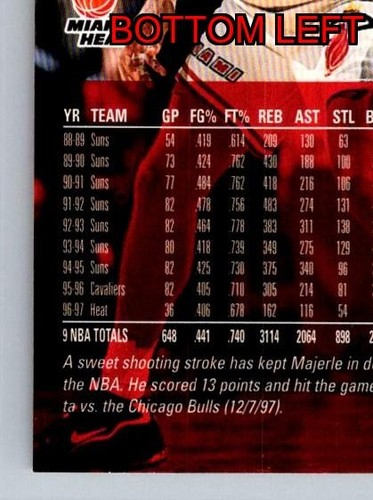 Dan Majerle Miami Heat Upper Deck 1997 Basketball Card 247 Collector | eBay