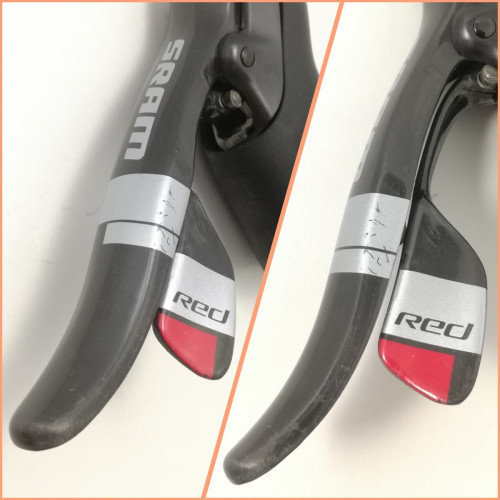 SRAM Sram RED 2×10s Double Tap Lever Set Black for Road Bike Carbon ...