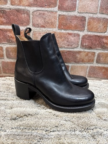 Frye Sabrina Chelsea Boots Women 8 M Black Slip On | eBay