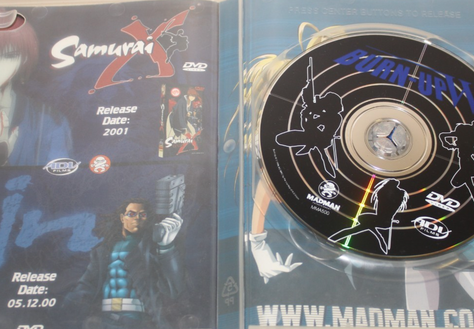 Burn Up W On The Case & In Your Face DVD R4 Anime Rated M15 ...