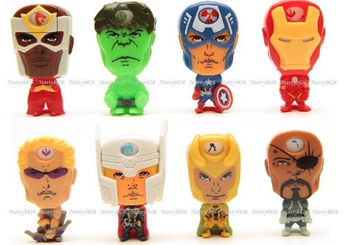 Kinder Surprise Marvel Avengers Assemble Full Set 8 Complete Figures ...