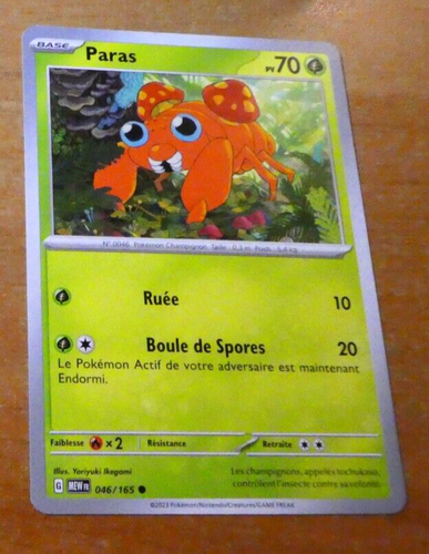 POKEMON 151 CARD CARTE PARAS 046/165 MEW FR VF JCC MINT 2023 | eBay