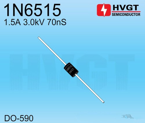 HVGT UHF High Voltage Rectifier Diode 1N6515 Glass Passivation 1.5A 3kV ...