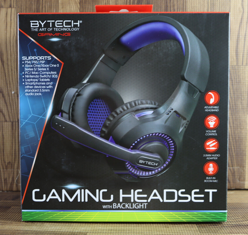 BYTECH Gaming Headset With Backlight Wired For Nintendo Switch 3DS PS4 ...