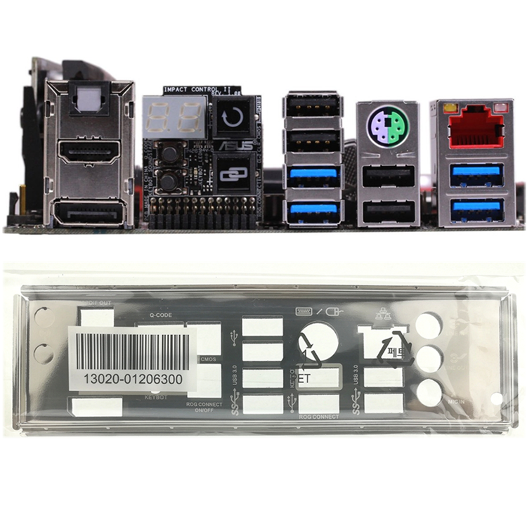 Backplate For ASUS MAXIMUS VII IMPACT Motherboard IO Shield plate i/o O ...