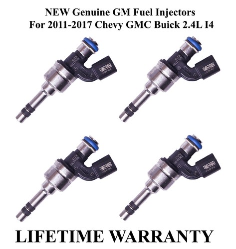 Set of 4 BRAND NEW Genuine GM Fuel Injectors For 2012-2017 Buick Verano ...