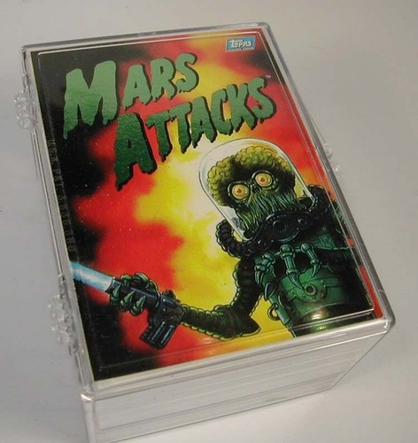 Mars Attacks 1994 Topps Trading Cards Complete Base Set of 100 w/ Hard ...
