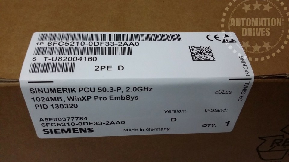 ***NEW IN SEALED BOX*** SIEMENS SINUMERIK PCU 50.3-P 6FC5210-0DF33-2 ...