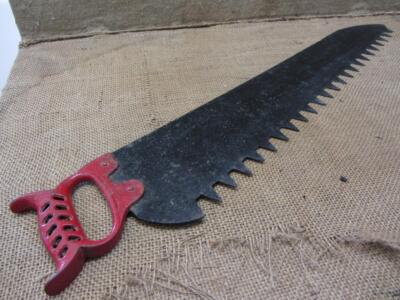 Vintage Ice Saw With Cast Iron Handle Antique Saws Fishing Equipment ...