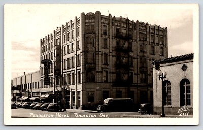 Pendleton Hotel Pendleton Oregon OR c1940 Real Photo RPPC | eBay