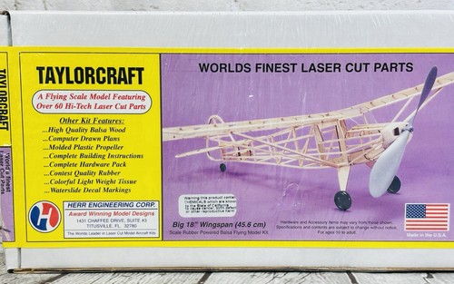 Taylorcraft Laser Cut Balsa Model Kit – 18” Wingspan – Herr Engineering ...