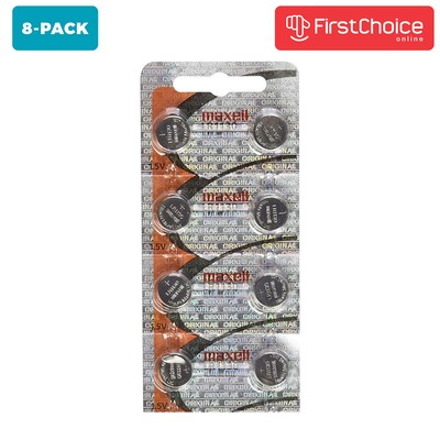 8 Unit LR1130 Maxell 1.5 V Alkaline Battery Equivalent 389 390 189 AG10 ...