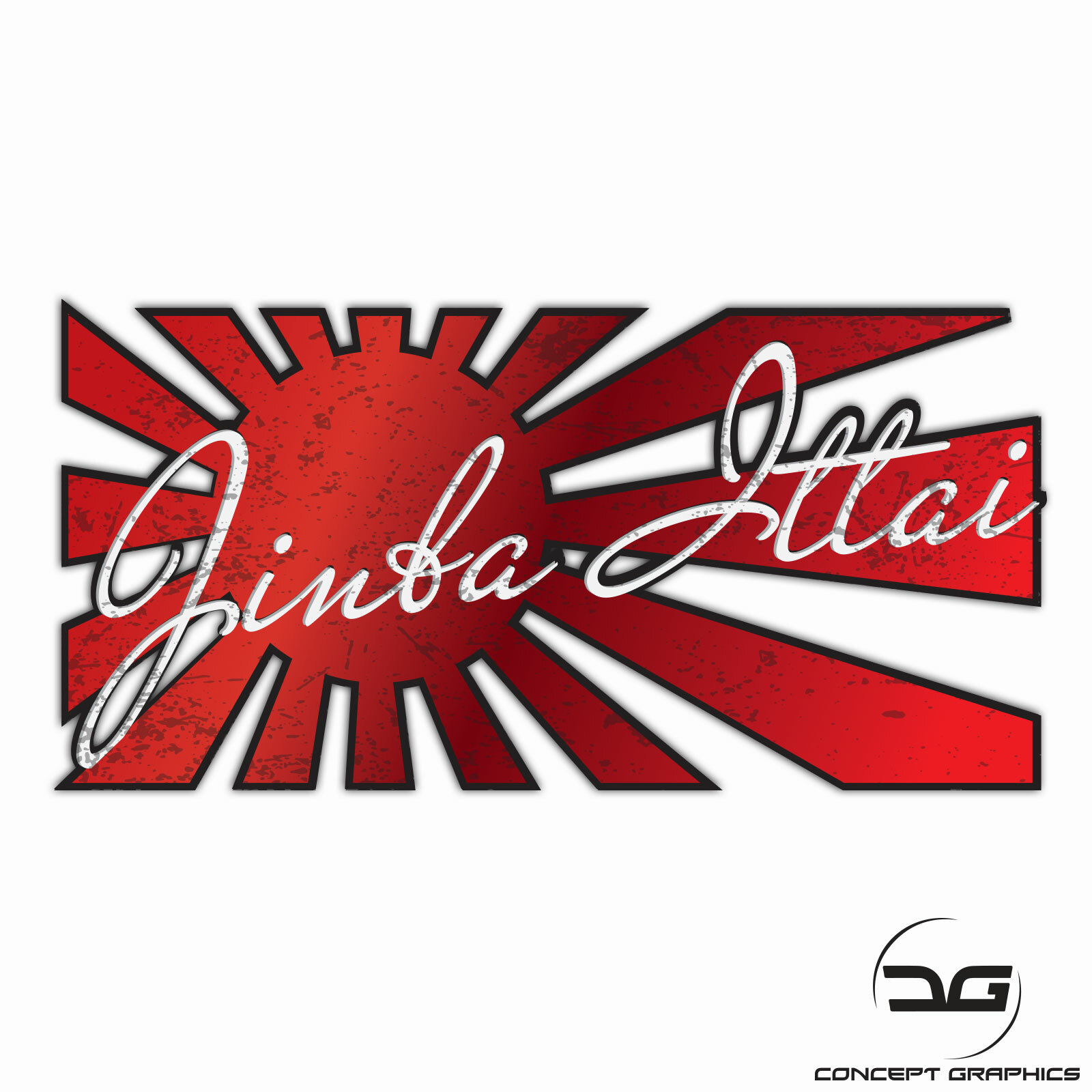 Jinba Ittai JDM Rising Sun Miata MX5 Drift Car Window Bumper Vinyl ...