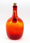Blenko Amberina Crackle Glass Handled Bottle Jug 15" Joel Philip Myers ...