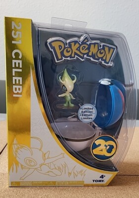 Pokemon 251 Celebi Figure 20th Anniversary Gold Limited Edition NIB | eBay