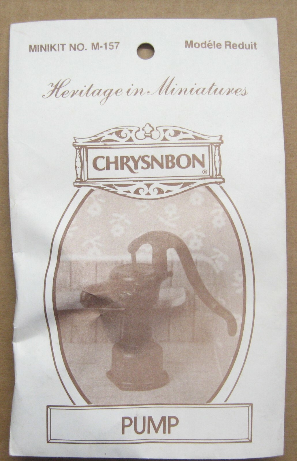 Vintage CHRYSNBON Heritage in Miniatures Minikit #M-157 Pump Take a ...