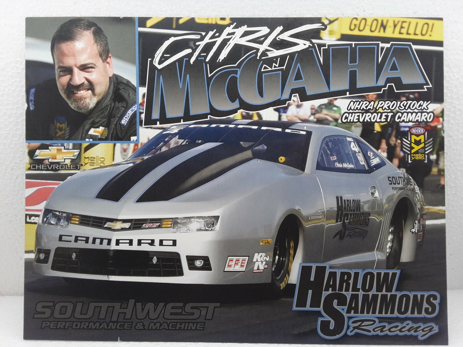 Nhra Hero Card Chris McGaha Harlow Sammons Racing Pro Stock | eBay