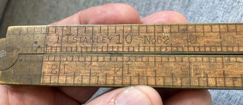 Vintage Stanley No. 62 Wood Brass 24" Folding Ruler | eBay