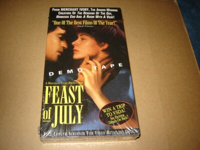 Feast of July VHS SEALED Demo Tape promo alternate cover Merchant Ivory ...
