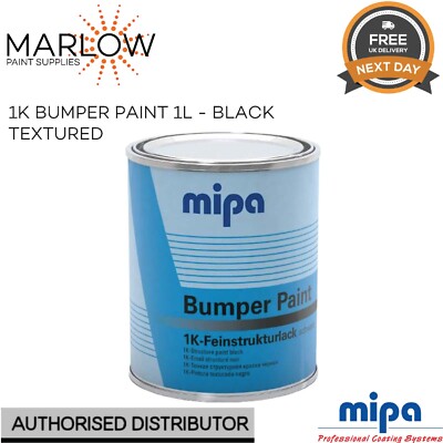 MIPA 1K BUMPER PAINT TEXTURE 1LTR - BLACK | eBay UK