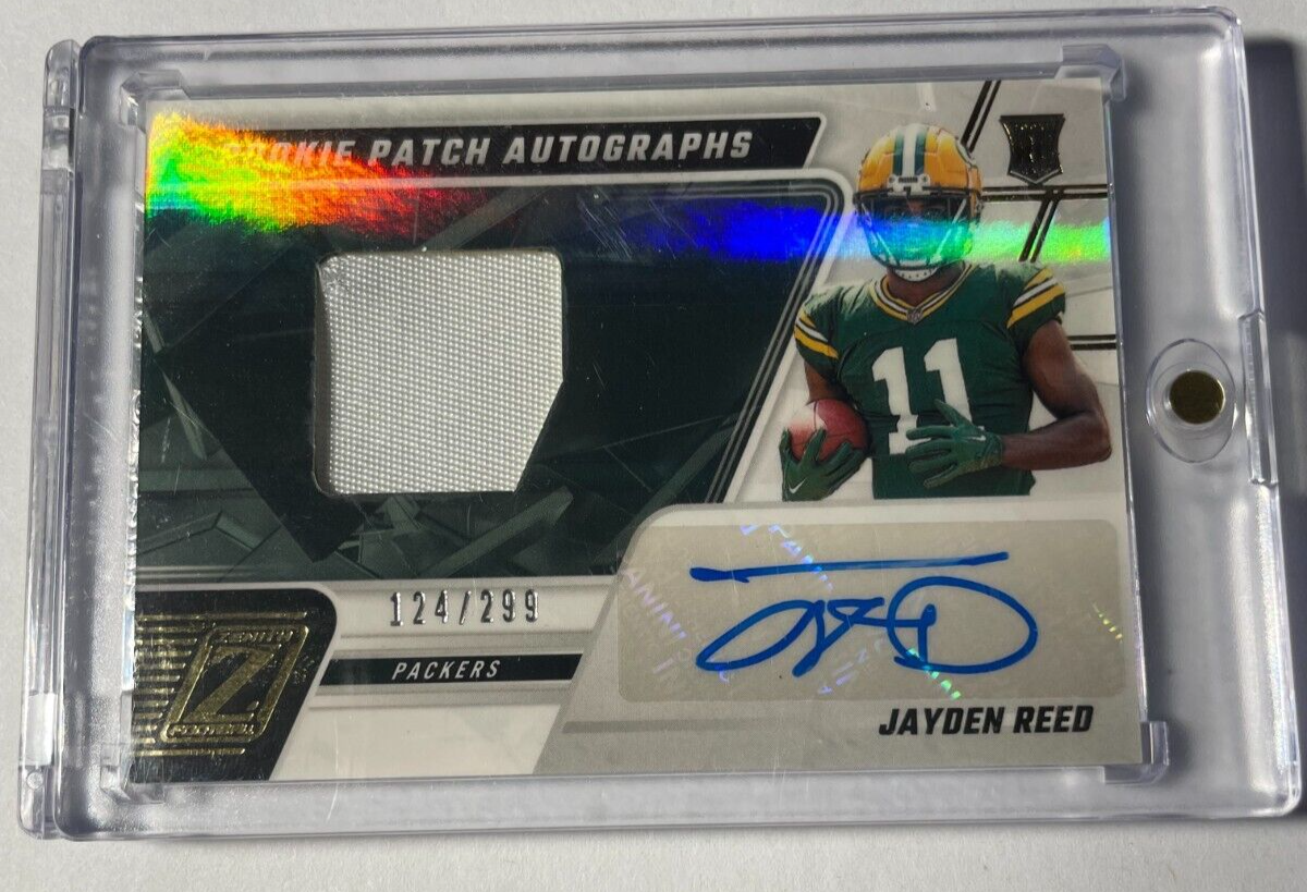 JAYDEN REED 2023 ZENITH ROOKIE PATCH AUTOGRAPH AUTO #124/299 -PACKERS ...
