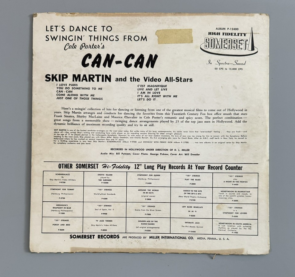 Skip Martin-"Swingin' Things from Can-Can" 1961 Original | eBay
