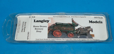 Langley Models Kit Horse Drawn Brewery Dray or Plain Standard Wagon OO ...