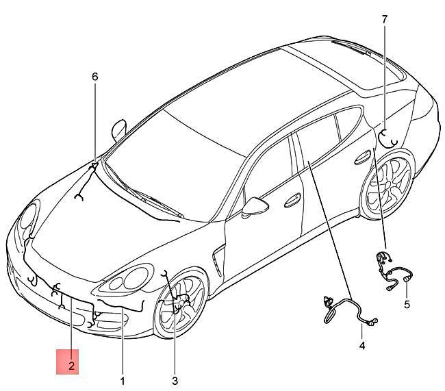 Genuine PORSCHE Panamera Porsche 970 Wire Set 97061255620 | eBay