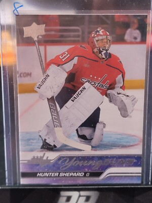 2023-24 HUNTER SHEPARD UPPER DECK SERIES 2 RC #491 YOUNG GUNS ...