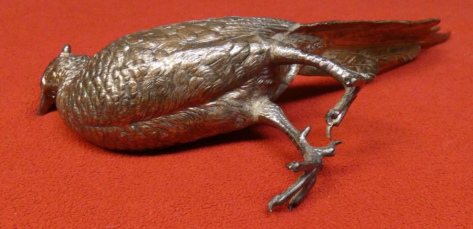 Jennings Brothers Silver Plate Female Pheasant J.B. 2483 Bird Antique 7 ...