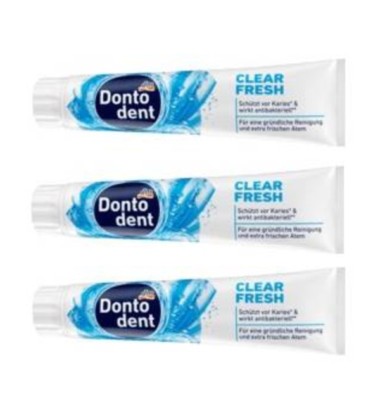 Dontodent - Clear Fresh Toothpaste - (8) eight tubs | eBay