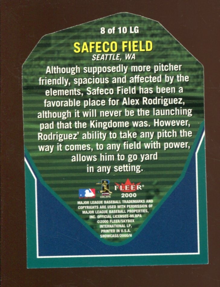 2000 Fleer Showcase Long Gone #8 Alex Rodriguez Seattle Mariners | eBay