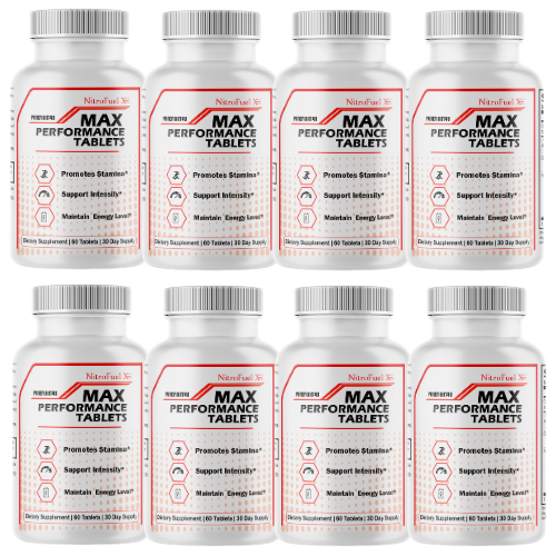 NitroFuel X Max Performance Male Maximum Strength Supplement Eight (8) Bottles | eBay