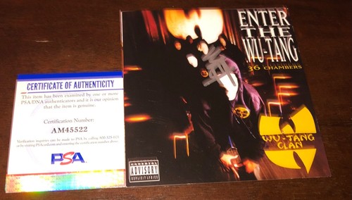 Method Man Wu Tang Clan Enter The 36 Chambers Signed Autographed CD ...