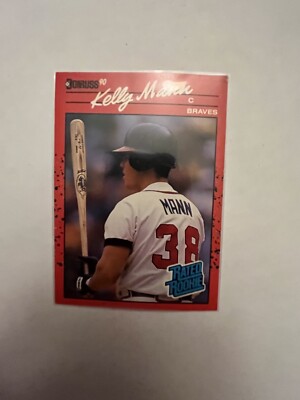 1990 Donruss - Rated Rookie #46 Kelly Mann (RC) Error Card (No dot ...