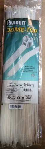 Panduit Dome-Top Barb Ty Cable Ties, 100 Piece, 14.3" (BT41-C) | eBay