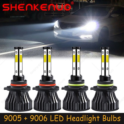 4Side For Corvette C5 1997-2004 4X 9005+9006 LED Headlights Bulb Combo ...