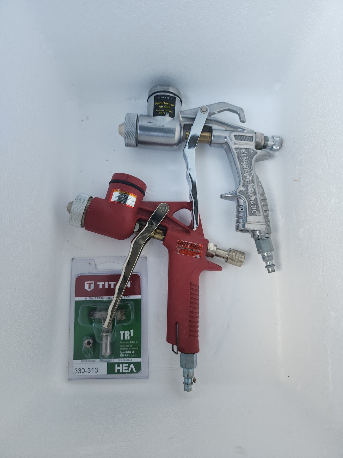 Central Pneumatic Spray Texture Air Gun #02471 LOT FOR PAINTERS ...