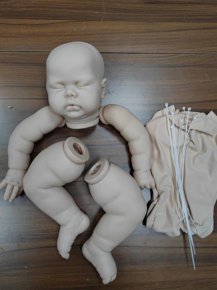 25" Huge Reborn Doll Kit Pickle Soft Vinyl with Cloth Body Unfinished ...