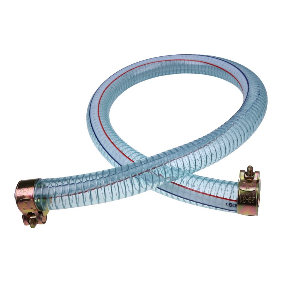 39''L 1" ID Universal Log Splitter Heavy-Duty Steel Wire Suction Hose W ...