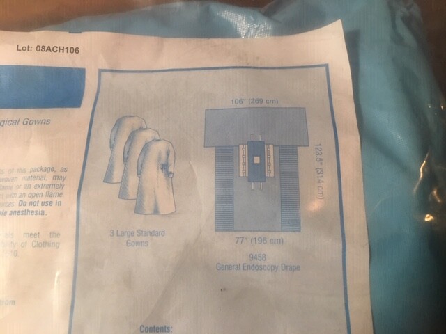 12x Cardinal 9458 Convertors Tiburon General Endoscopy Drape 123.5” x ...