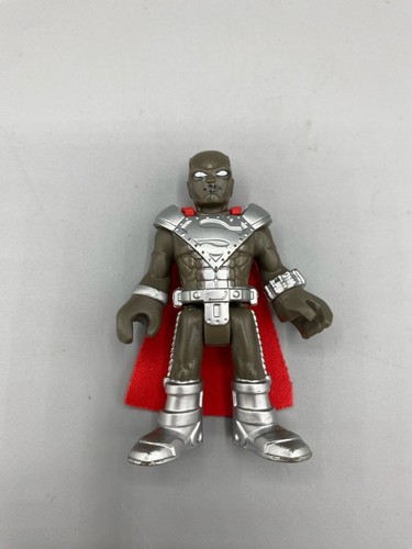 Imaginext Steel Superman Action Figure DC Comics Fisher-Price Silver ...